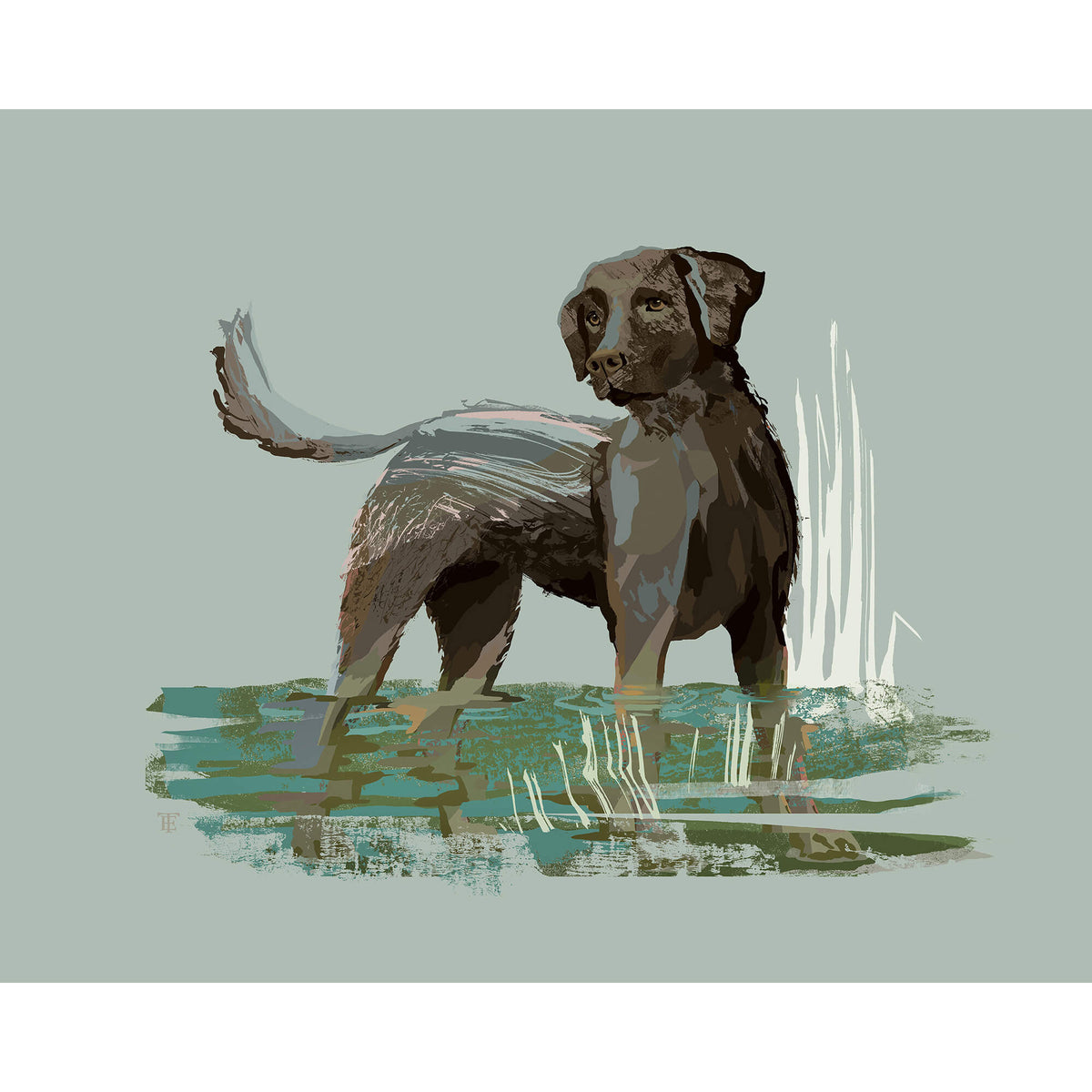Black Lab Drawing | Labrador Retriever Art by Elise Thomason – Elise ...