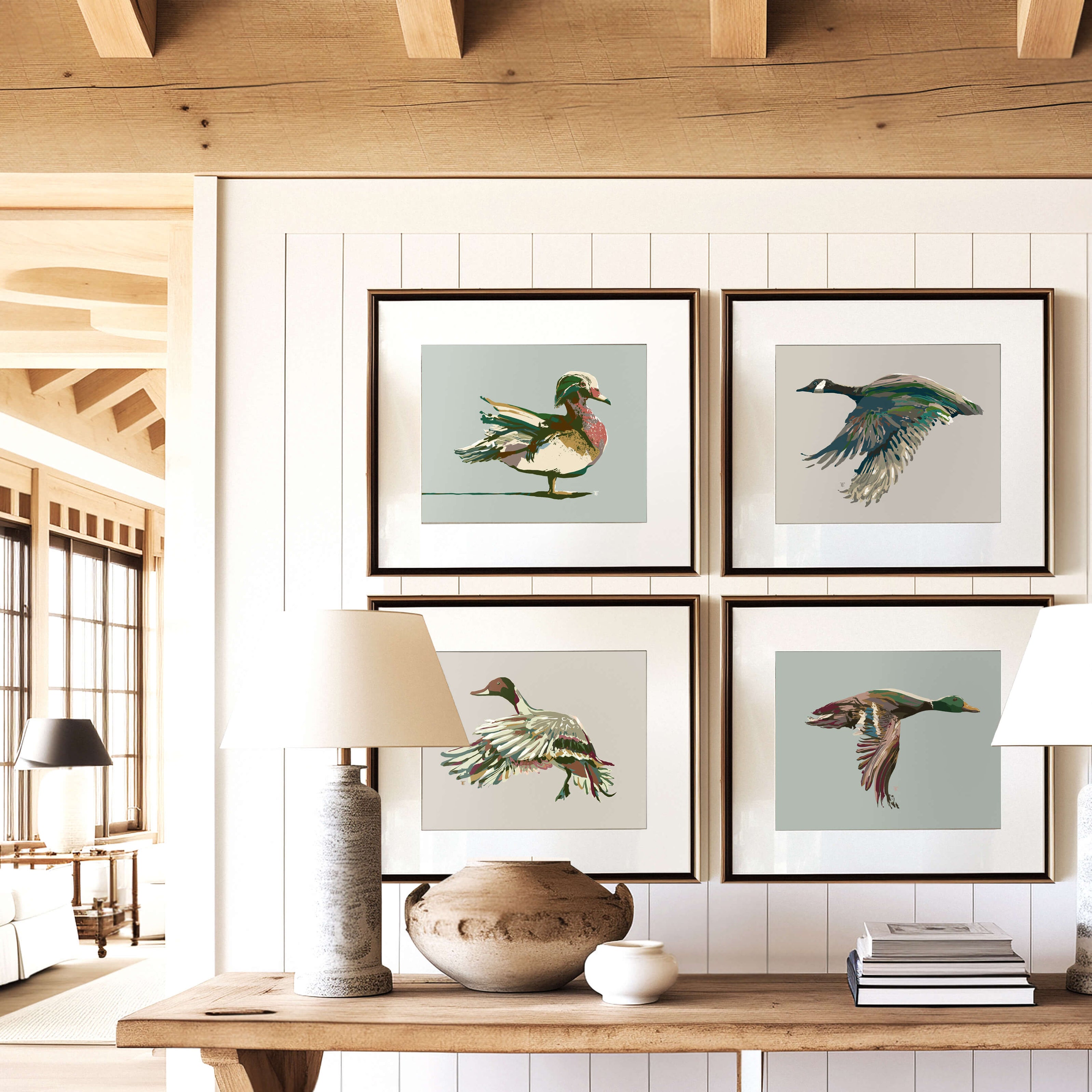 Mallard Duck Painting Print by E. Thomason – Elise Thomason Print Studio