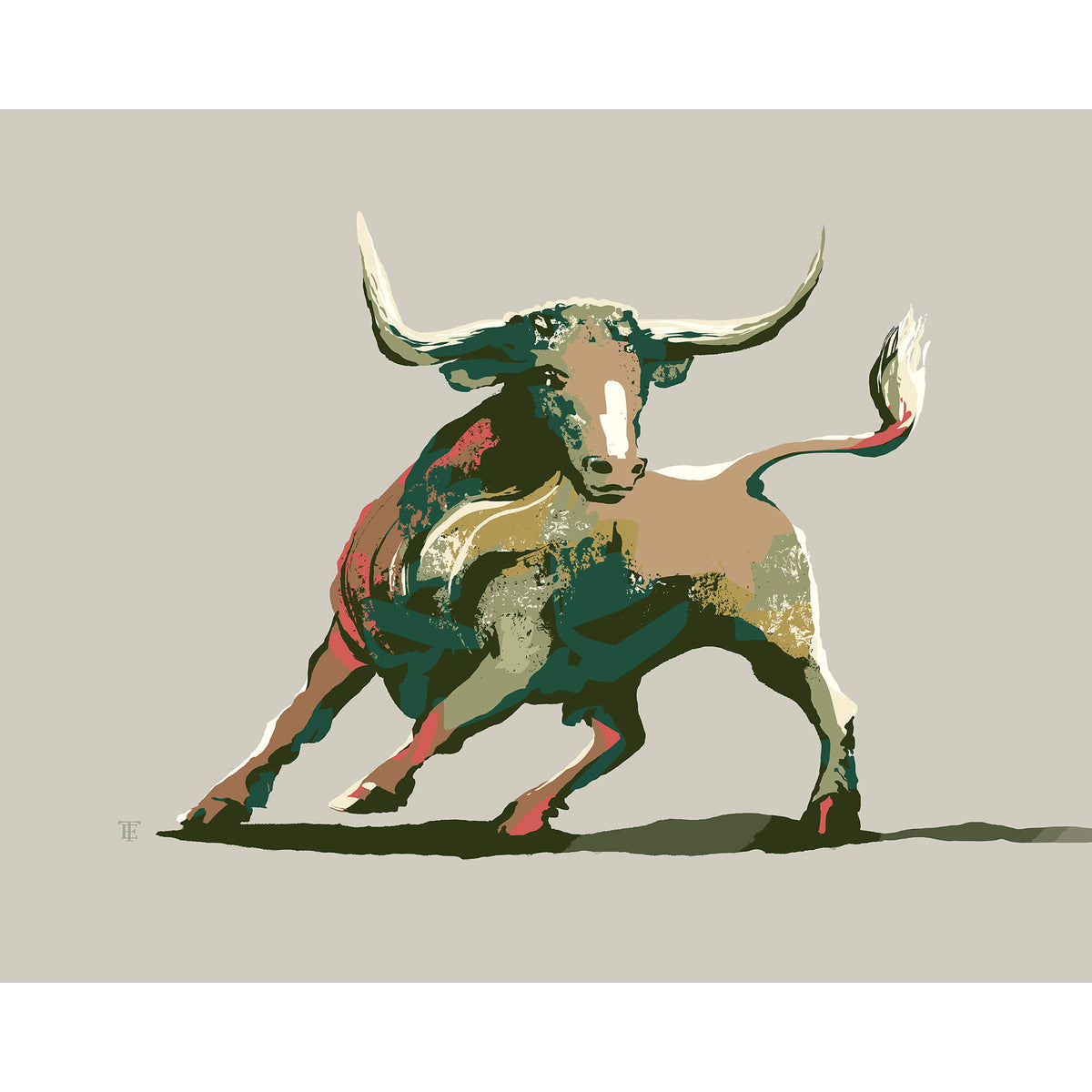 Longhorn Painting | Stylish Western Art | El Torro Poster by Elise ...