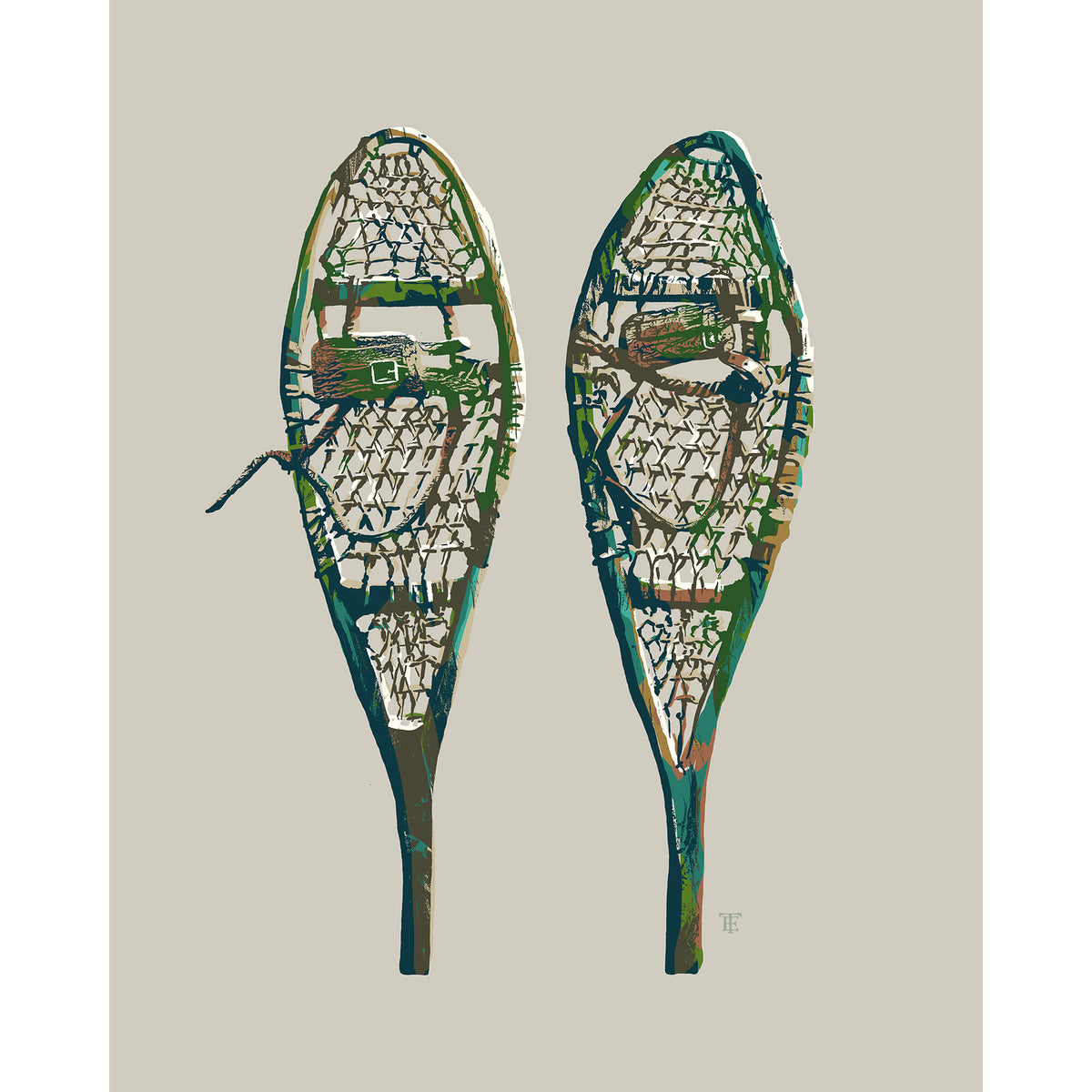 Antique Snowshoes Decoration | Art for Stylish Cabins by Elise Thomason ...