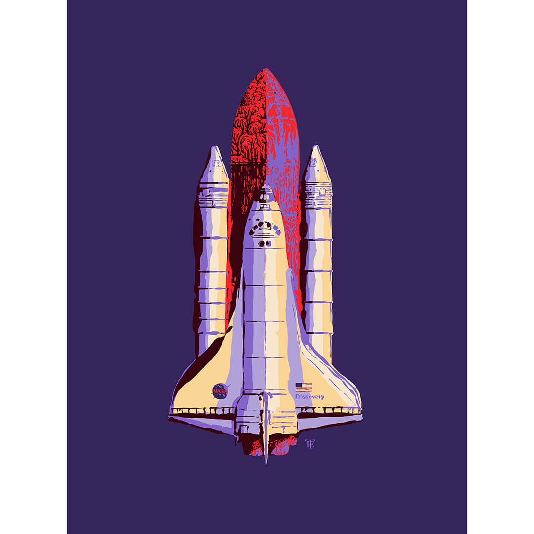 Discovery Space Shuttle Illustration Space Shuttle Discovery Jigsaw