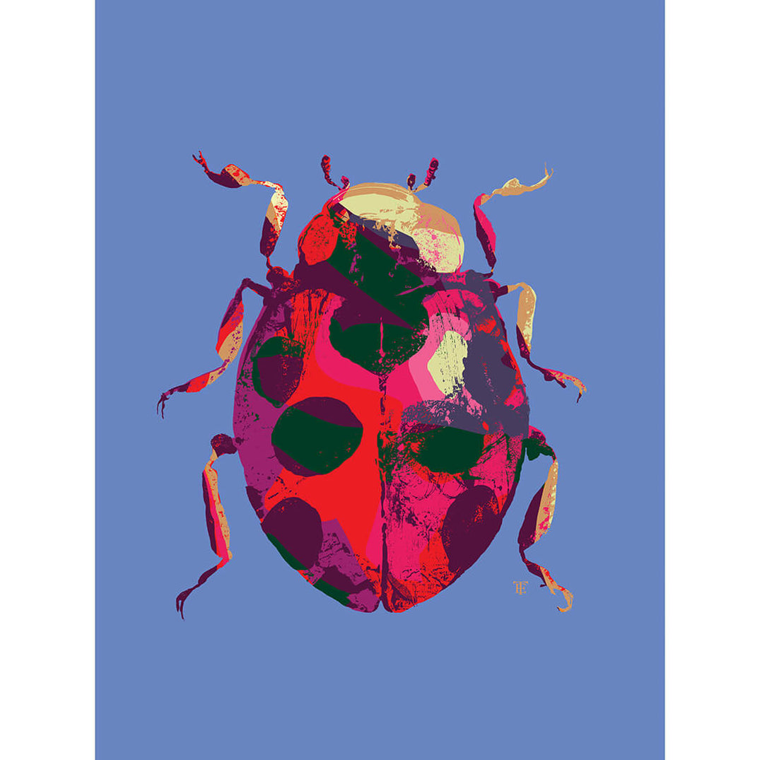 Modern Ladybug Art Print | Colorful Pop Art Ladybird Wall Art – Elise ...